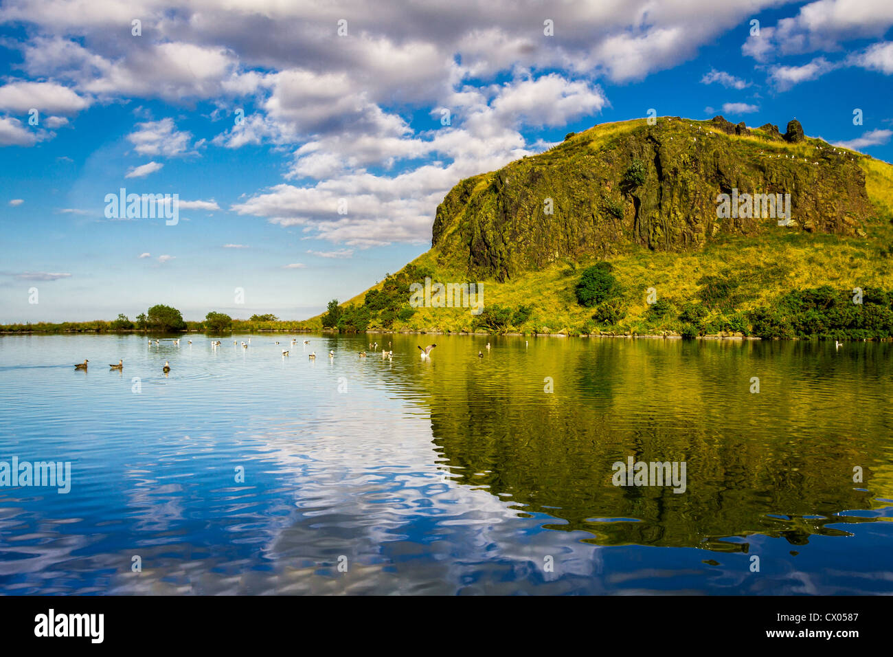 Beautiful view of the mountain lake in Scotland Stock Photo - Alamy