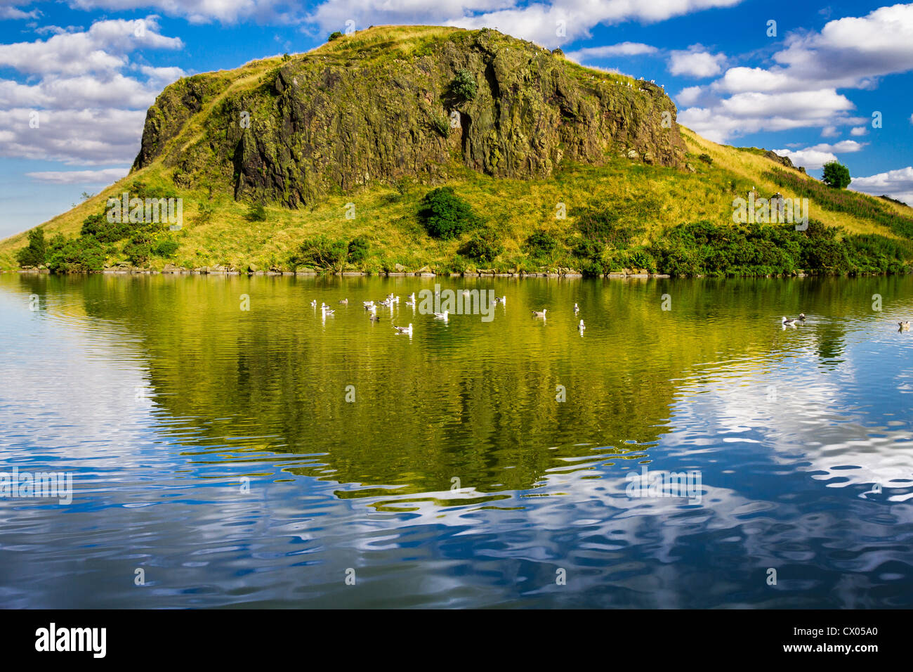 Beautiful views of the hill and lake in Scotland Stock Photo - Alamy