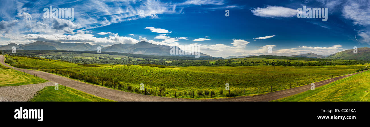 Beautiful views of the Scottish highlands - Panorama Stock Photo - Alamy