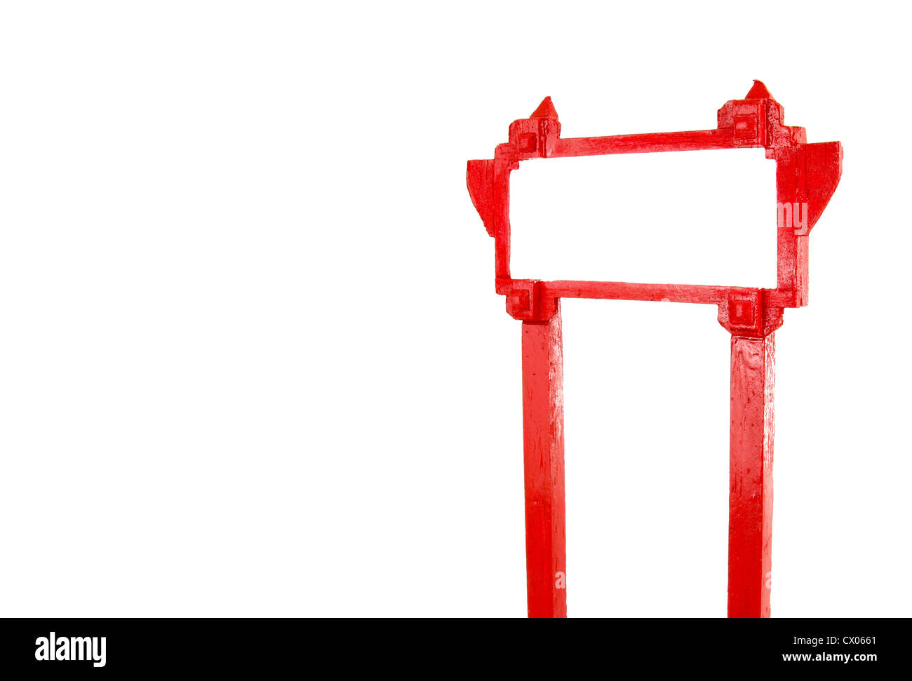 Sign red text on Cut Out Stock Images & Pictures - Alamy