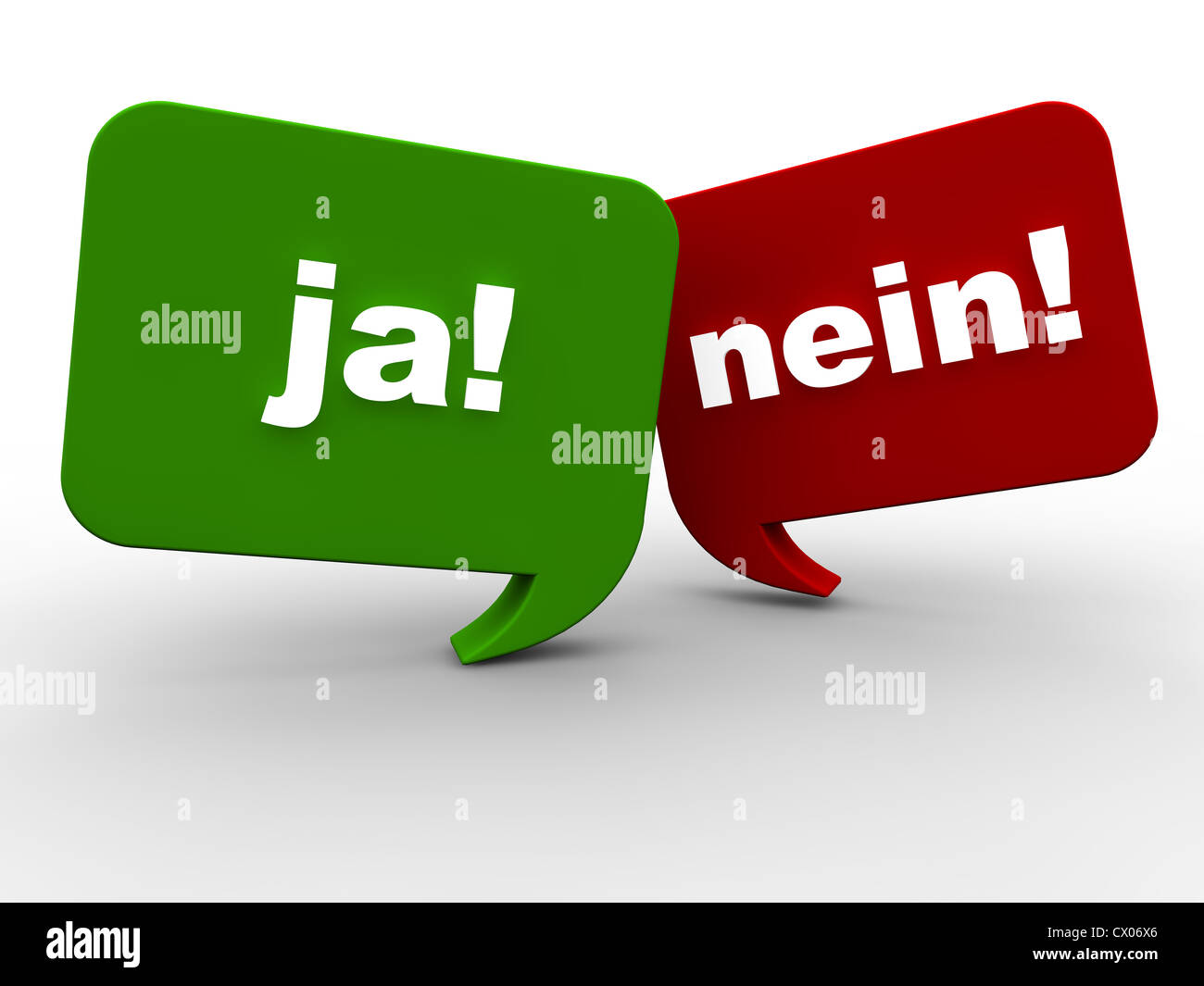 Yes or No - German Stock Photo - Alamy