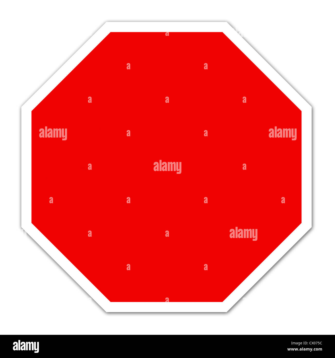 red blank sign on white Stock Photo - Alamy