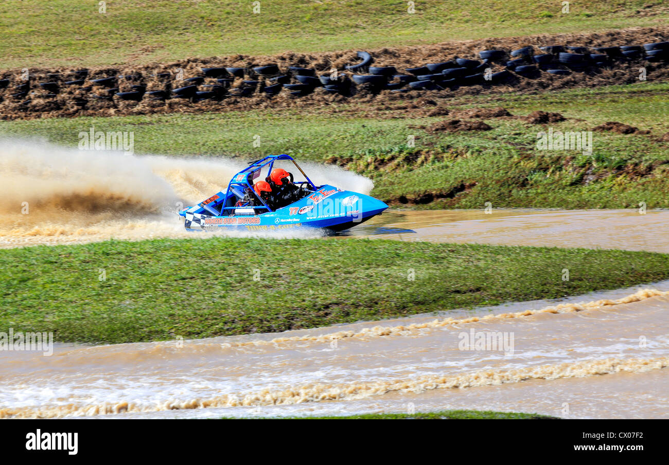 Australian Jet Sprint Boat championship timed sprint runs on enclosed ...