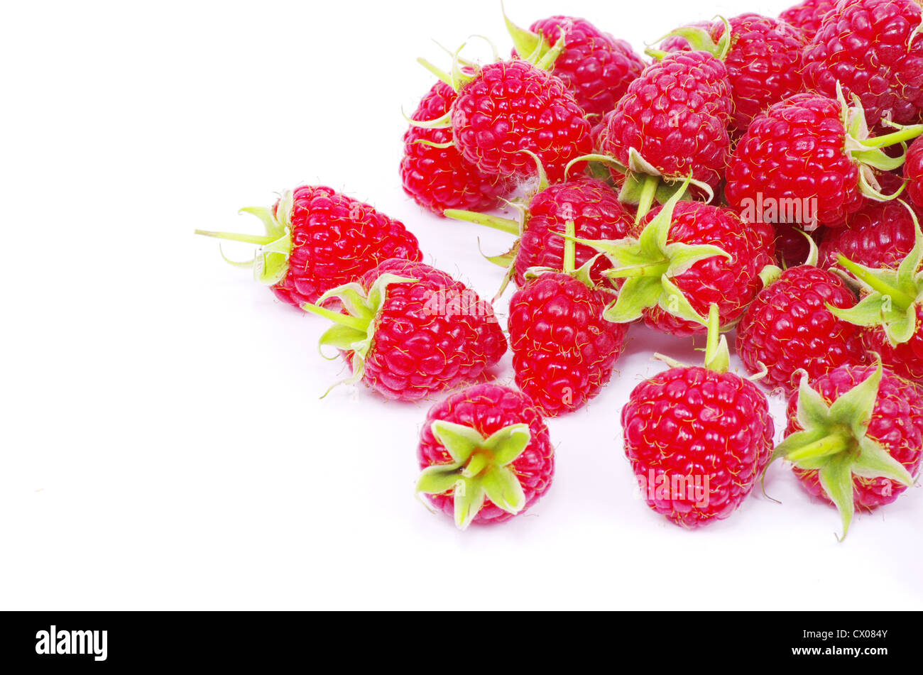 raspberry closeup isolated on white background Stock Photo - Alamy