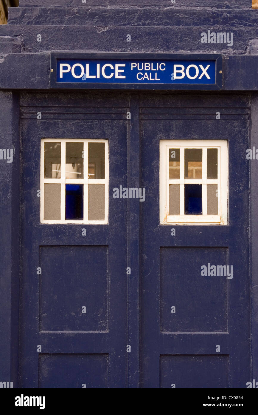 Chatham Historic Dockyard Kent 25.05.08 Police Box Tardis Stock Photo ...