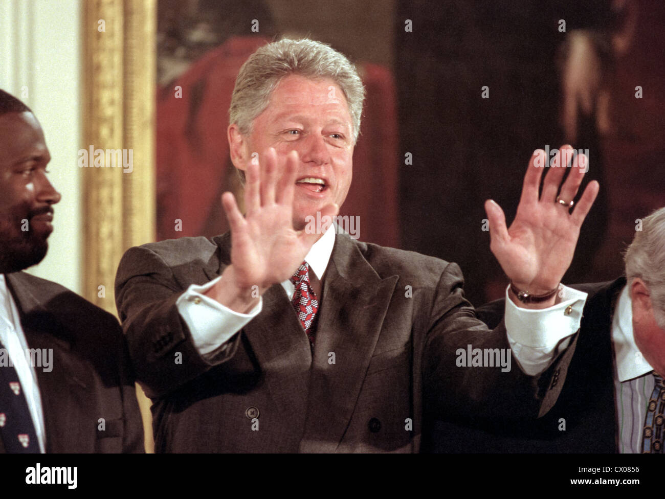 US President Bill Clinton during the signing ceremony for the Higher ...