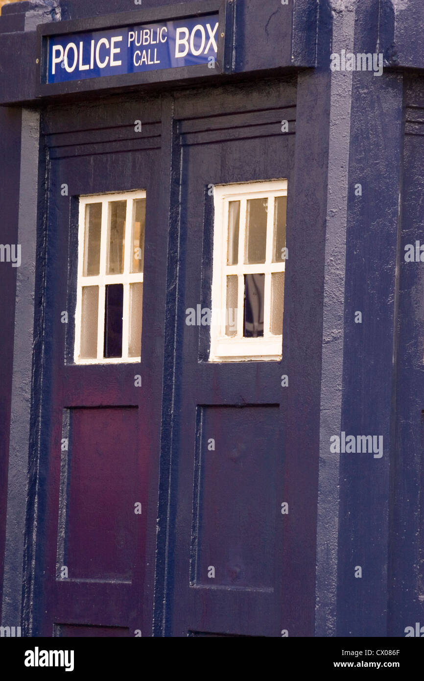 Chatham Historic Dockyard Kent 25.05.08 Police Box Tardis Stock Photo ...