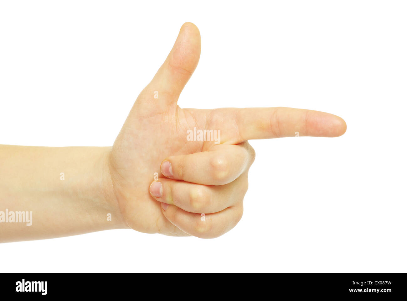 hand isolated on a white Stock Photo - Alamy