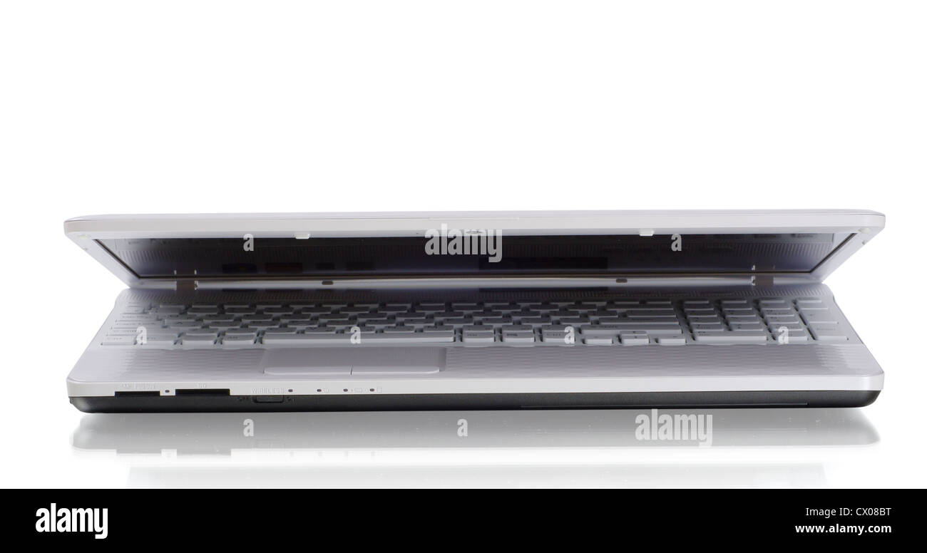 laptop isolated on white background Stock Photo - Alamy