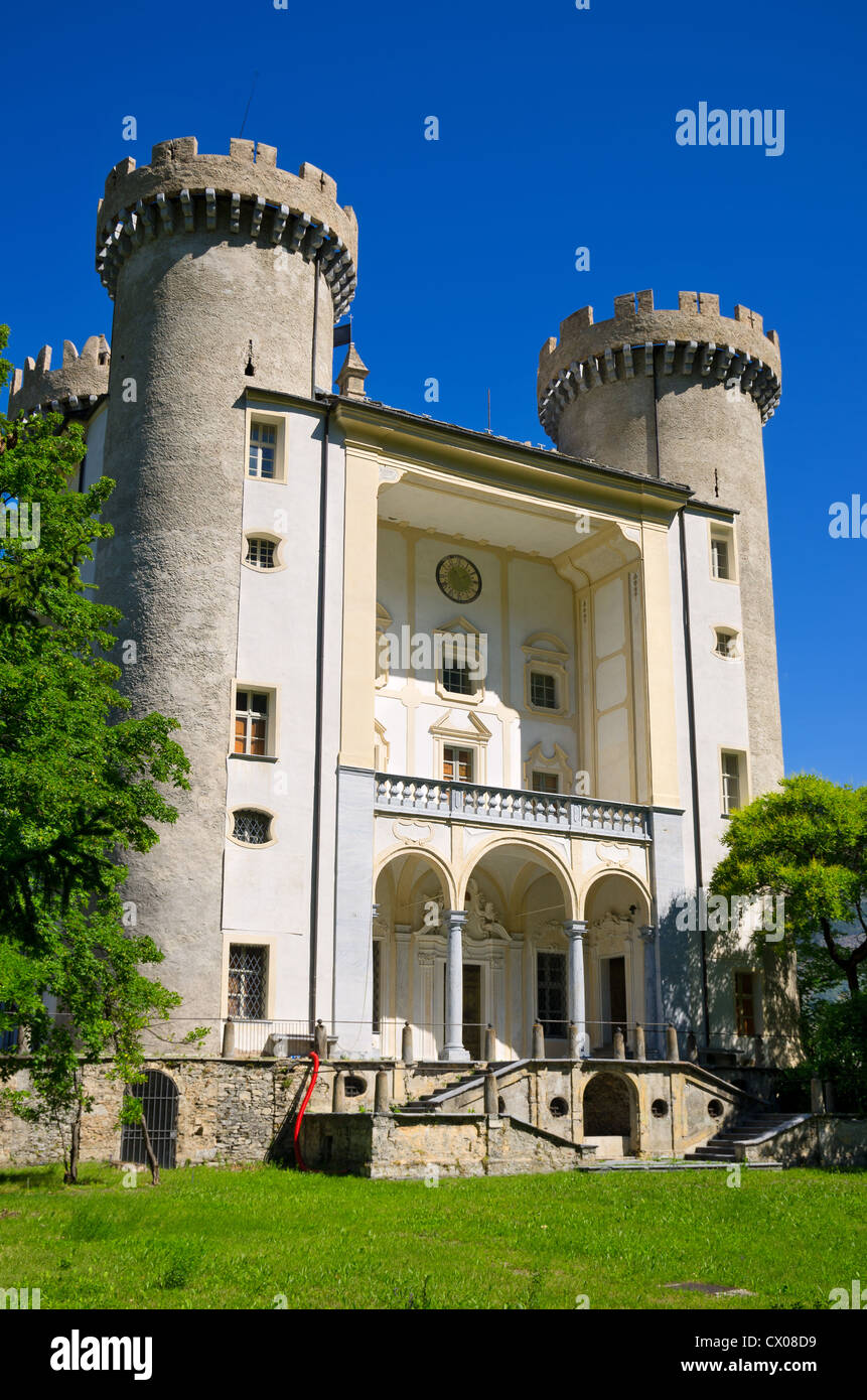 Aymavilles Castle. Italy Stock Photo - Alamy