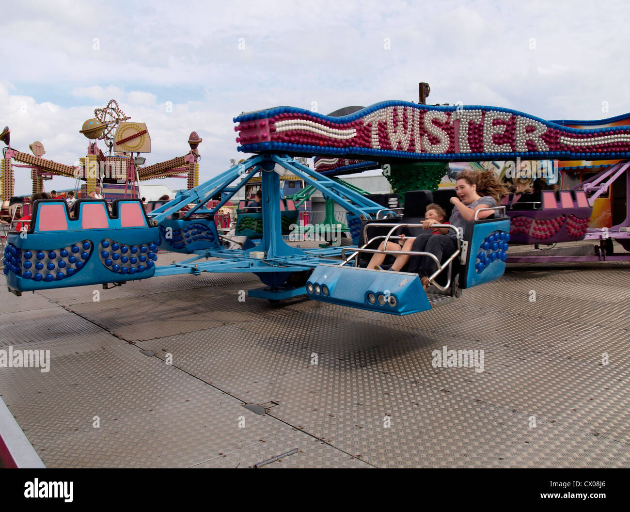 Twister ride, Great Yarmouth Pleasure Beach, Norfolk, UK Stock Photo ...