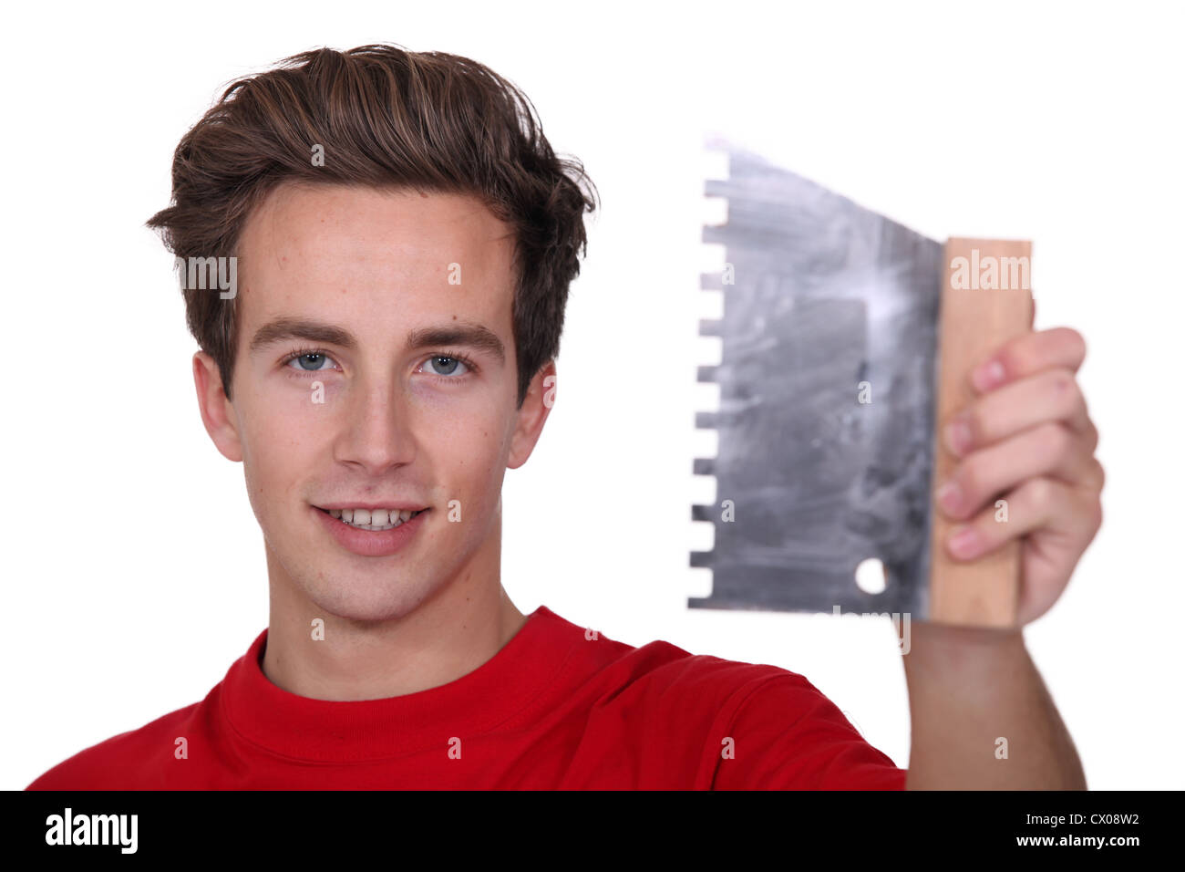 Trowel with comb hi-res stock photography and images - Alamy