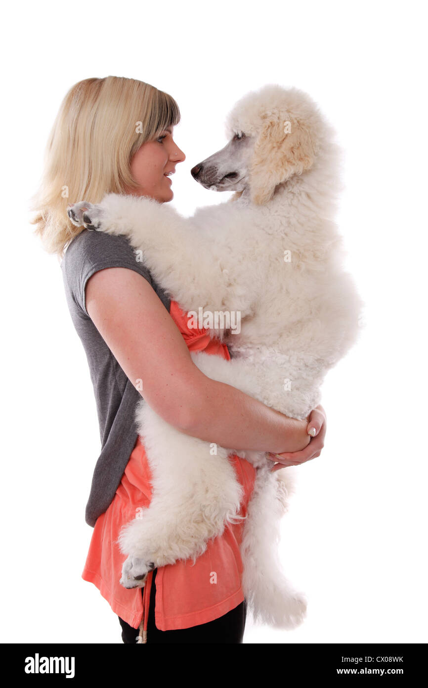 Woman poodles hi-res stock photography and images - Alamy