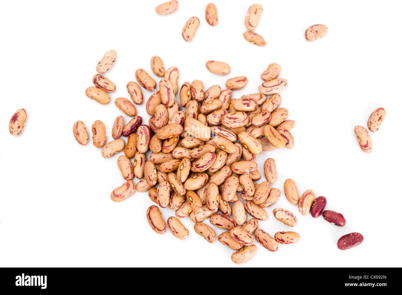 Group of beans isolated on white background Stock Photo - Alamy