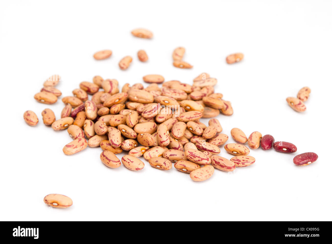 Group of beans isolated on white background Stock Photo - Alamy