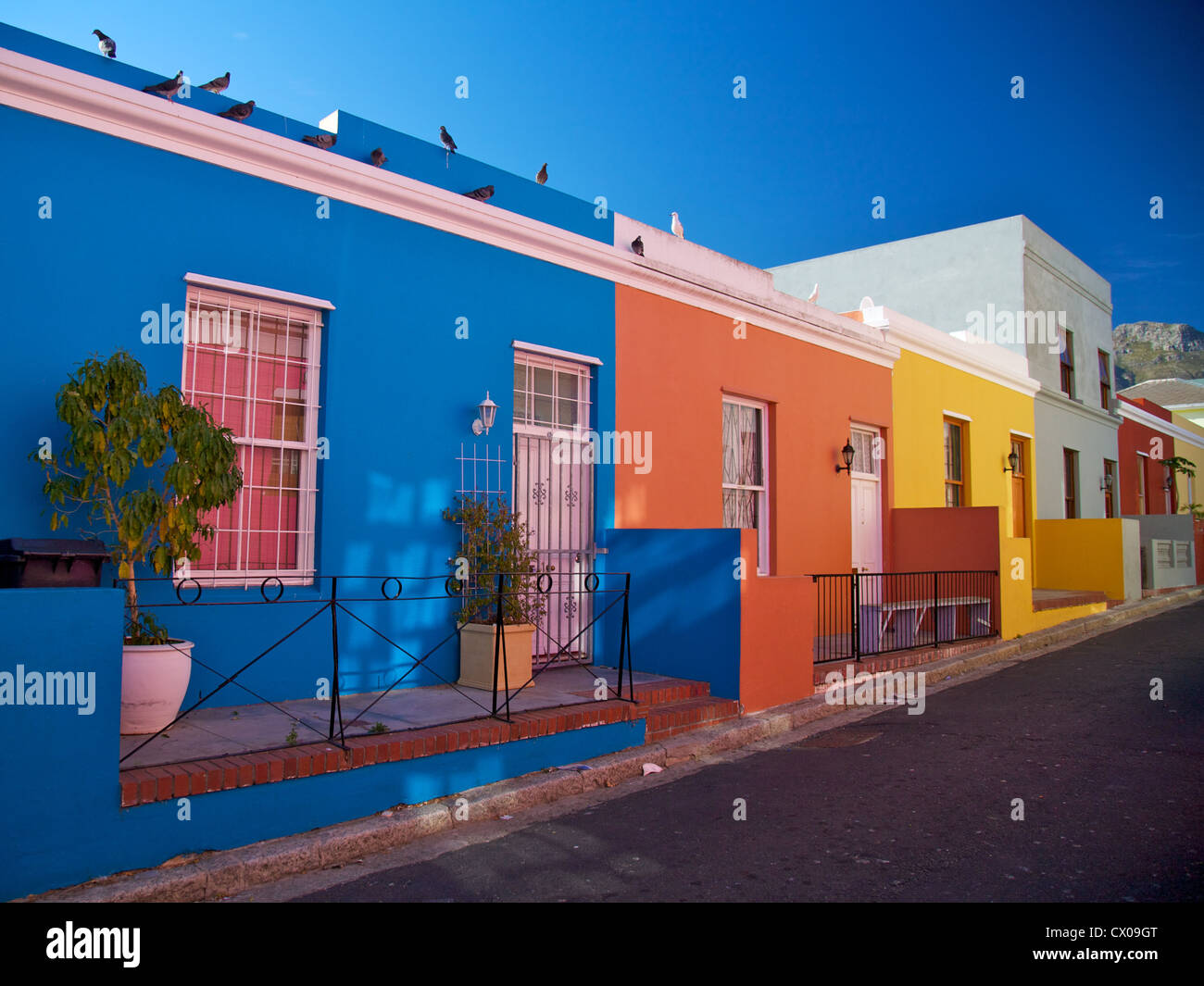 Bo Kaap, district in Cape Town, Western Cape, South Africa. Very famous ...