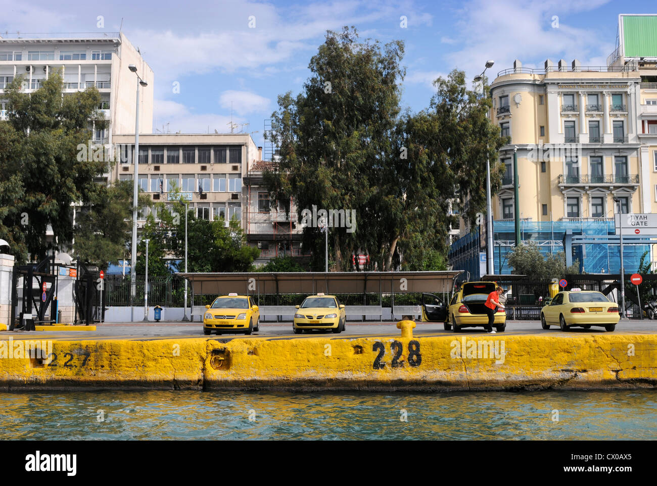Taxi in greece hi-res stock photography and images - Alamy