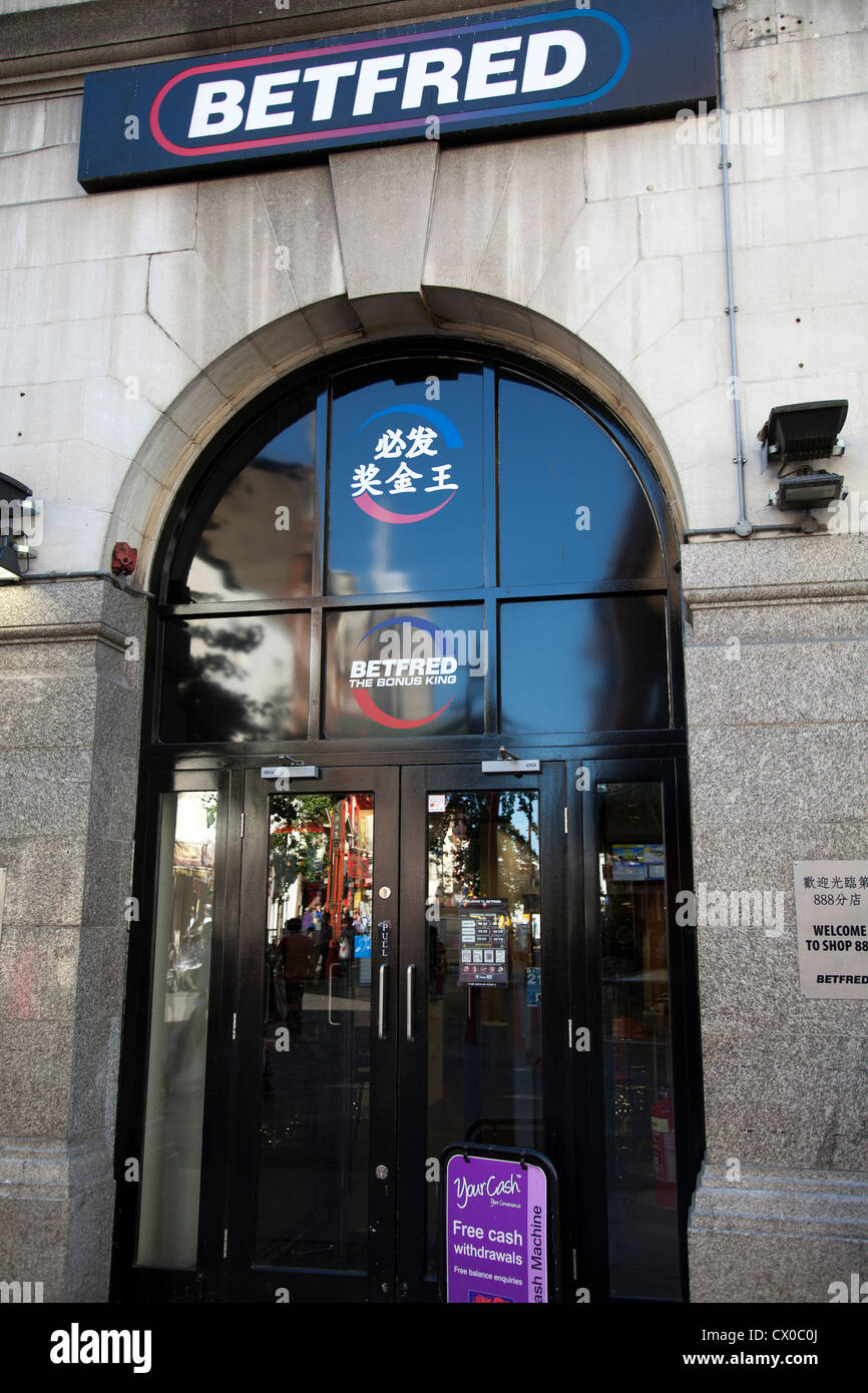 Betfred Betting Shop in Chinatown - London UK Stock Photo - Alamy