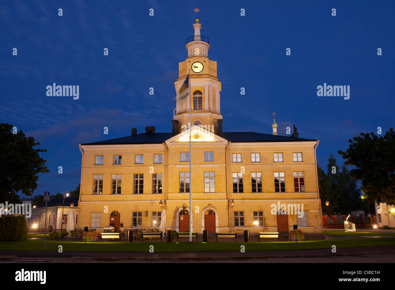 City Hall, Town Hall, Hamina, Southern FInland, Fredrikshamn Stock ...