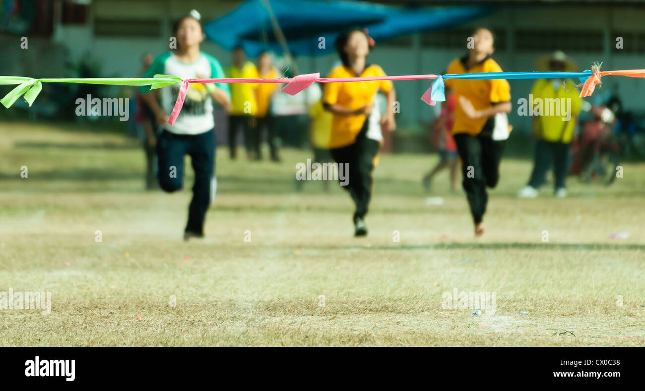 Marathon finish line tape hi-res stock photography and images - Alamy
