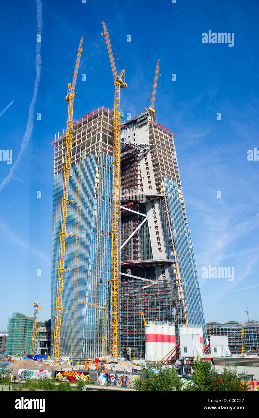 New headquarters for European Central Bank , ECB, under construction in ...