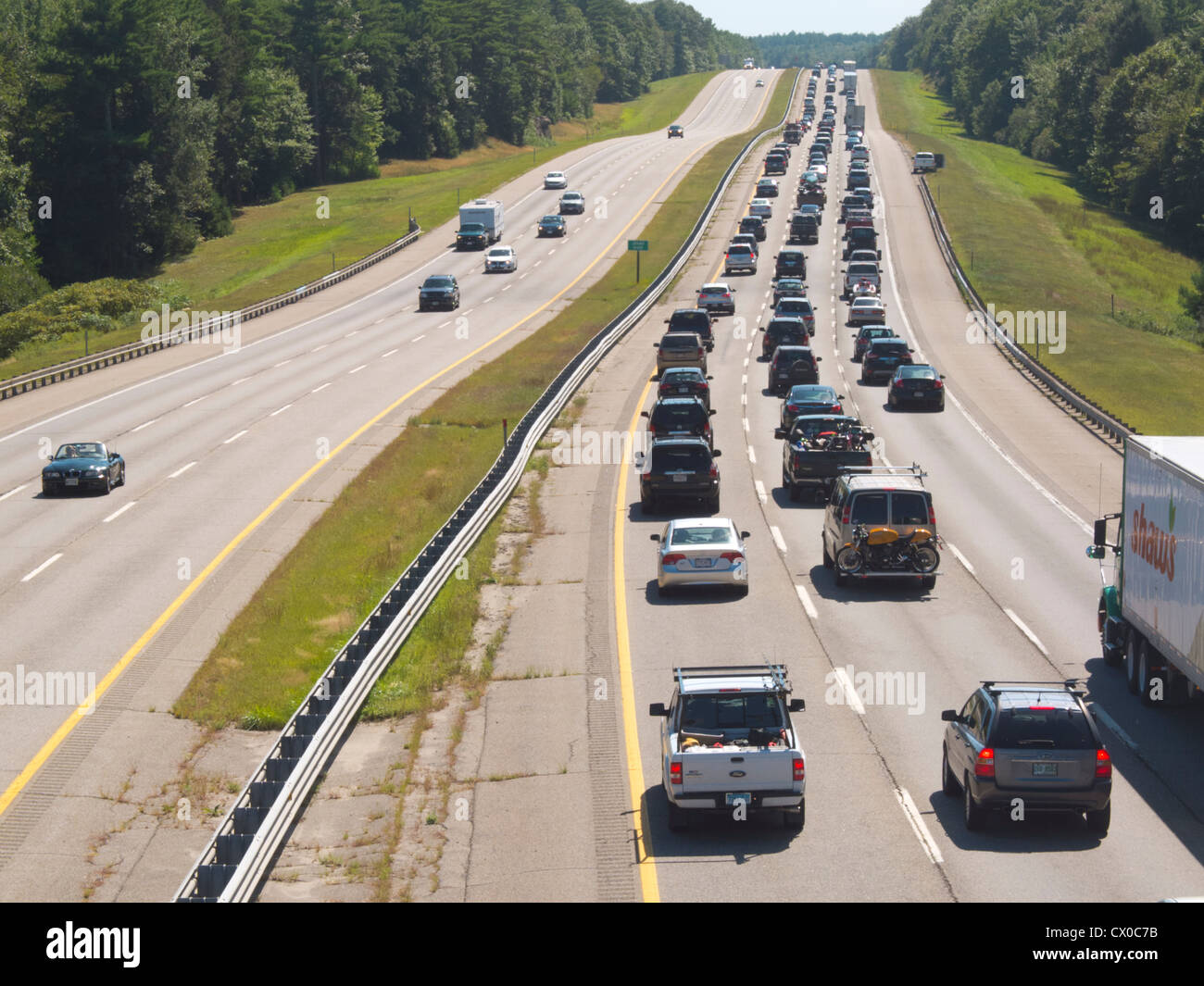 summer highway traffic Stock Photo - Alamy