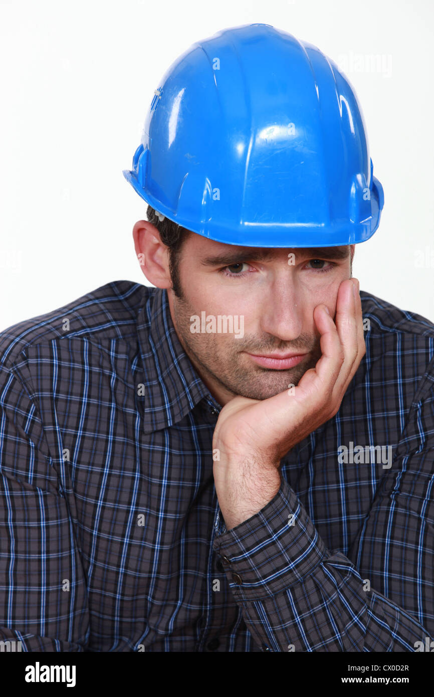 Unhappy tradesman hi-res stock photography and images - Alamy