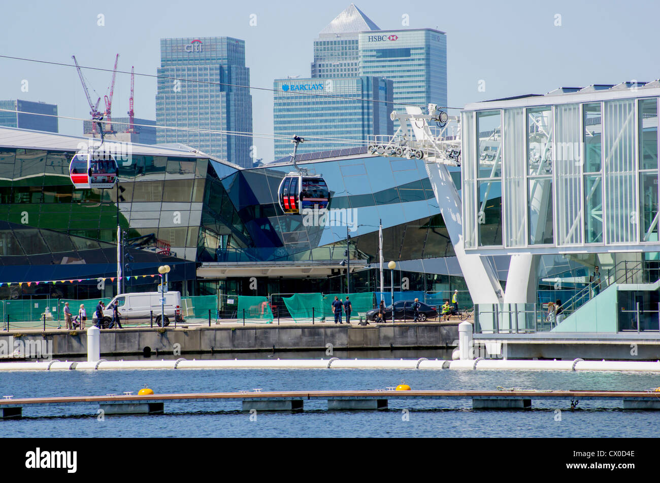 UK, England, London, cable car Greenwich Emirates Stock Photo - Alamy