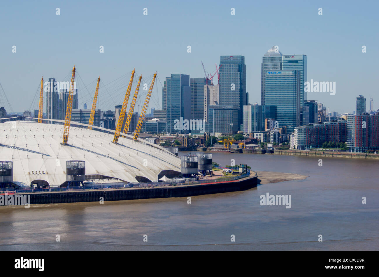 Aerial view of the o2 arena hi-res stock photography and images - Alamy