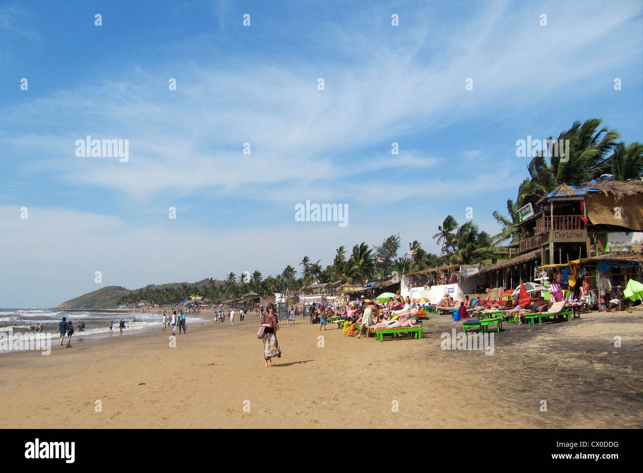 India, Goa region, Goa, Anjuna beach Stock Photo - Alamy