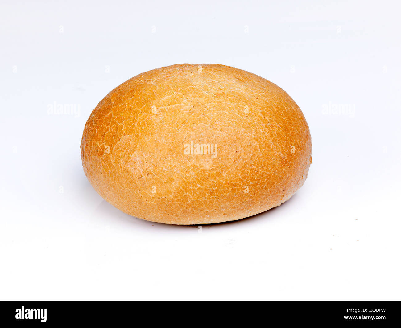 A single crusty white bread roll Stock Photo - Alamy