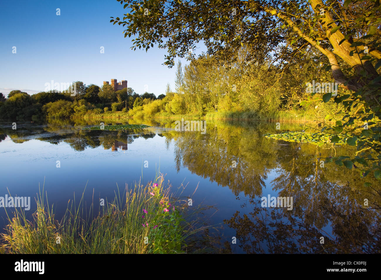 Tattershall Castle in the Lincolnshire village of Tattershall. The ...