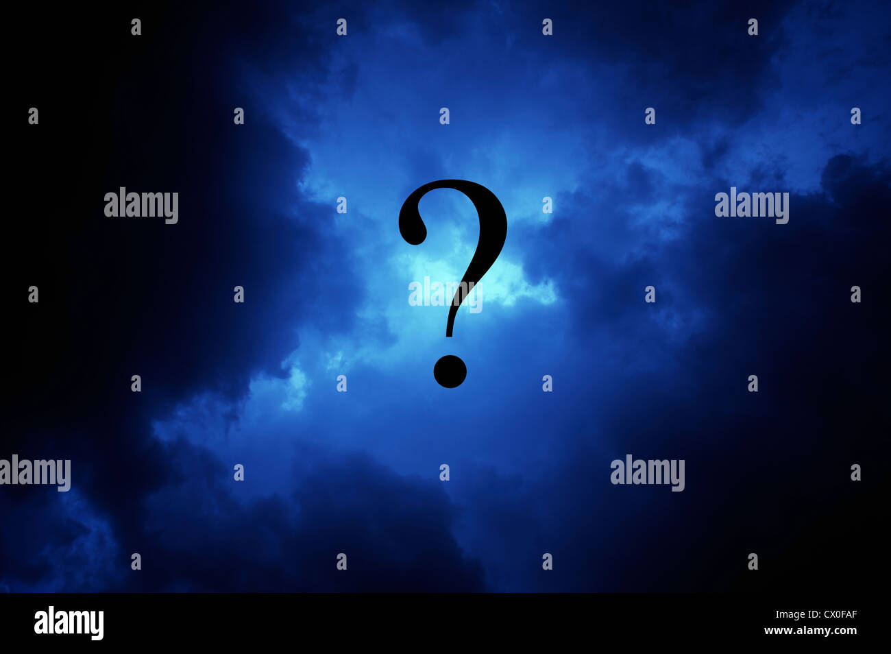 Question mark blue hi-res stock photography and images - Alamy