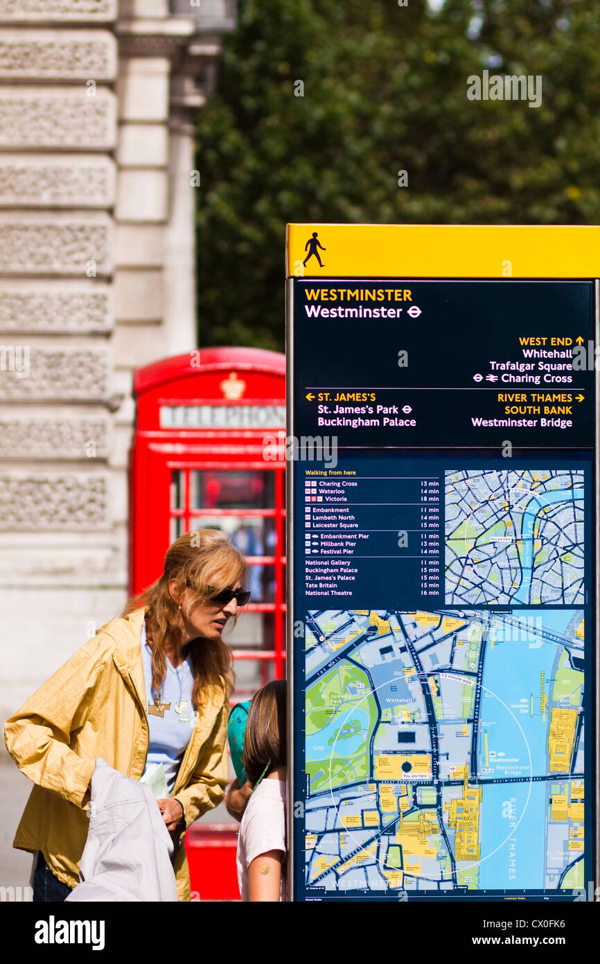 Whitehall london map hi-res stock photography and images - Alamy