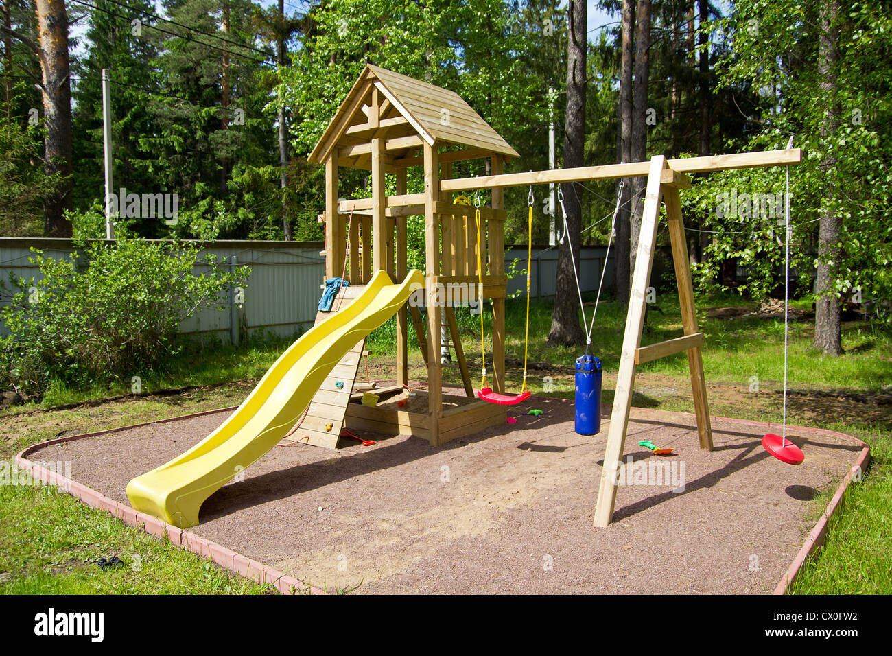 Kinder playground, outdoor Stock Photo - Alamy