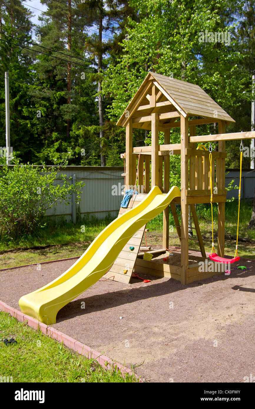 Kinder playground, outdoor Stock Photo - Alamy