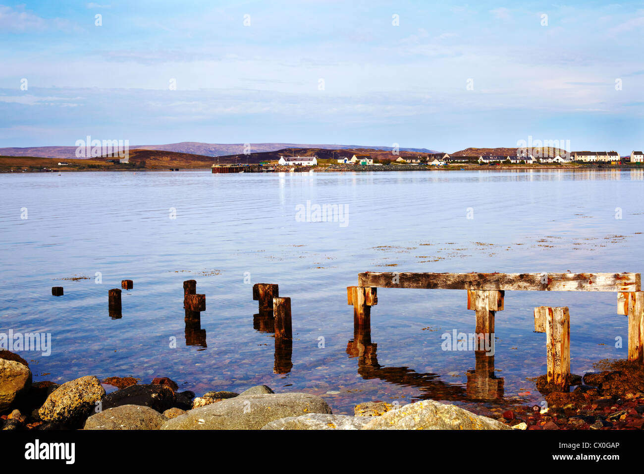 Morning, North across Loch Ewe towards Aird Point From Aultbea Hotel ...