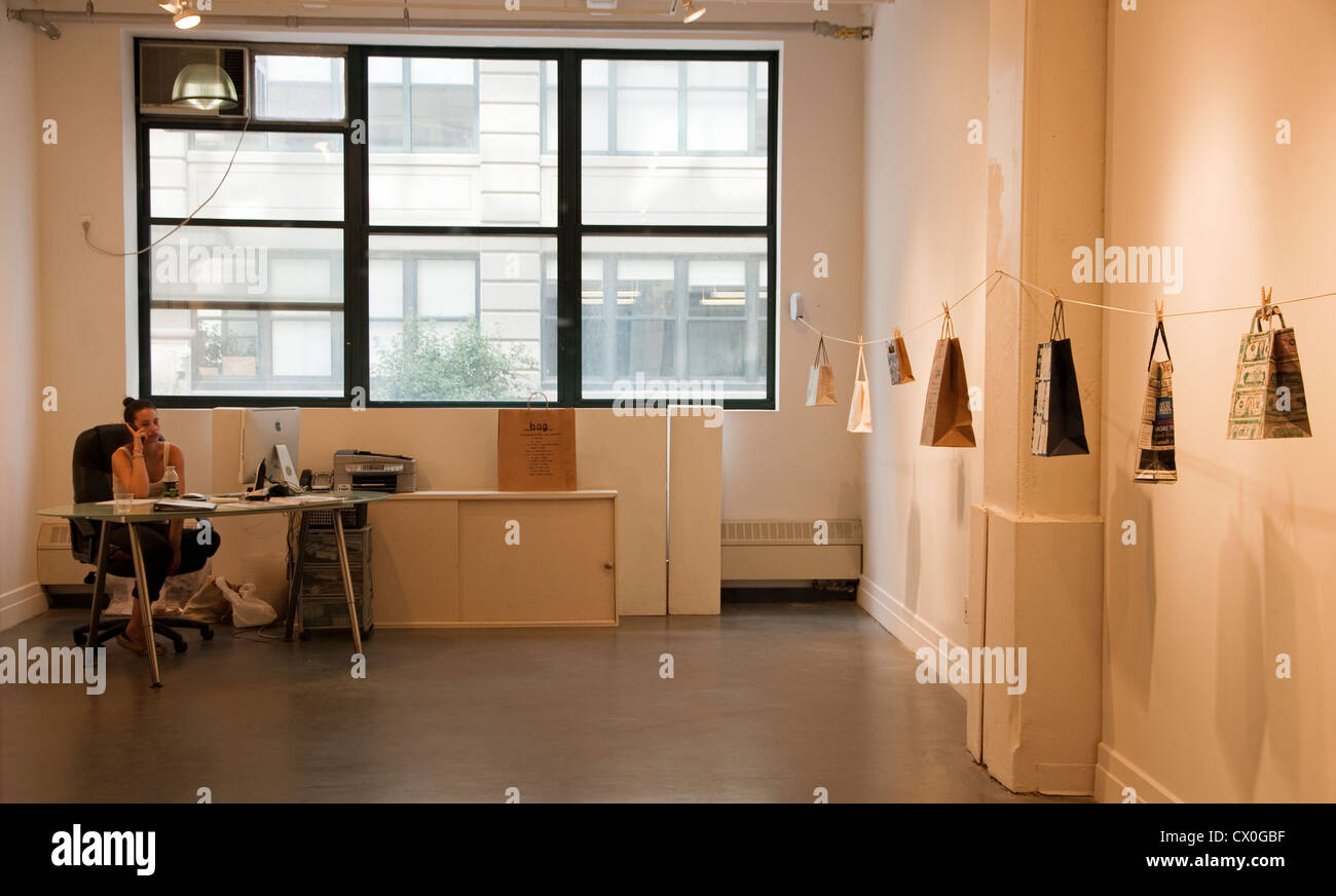 Amos Eno Gallery in the Brooklyn, New York neighborhood of DUMBO. The ...