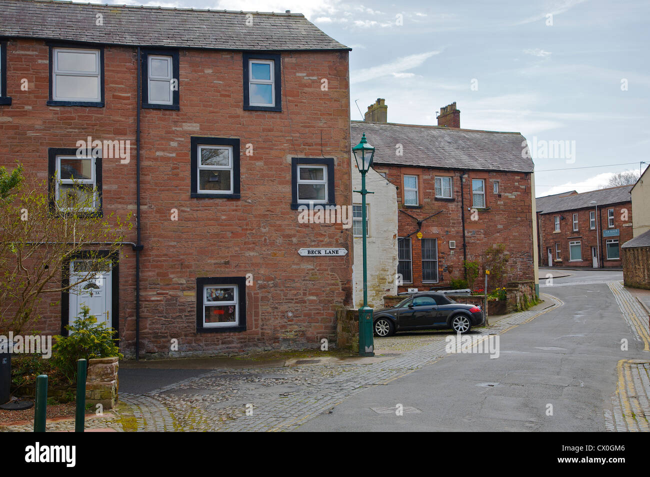 Beck Lane, Brampton town centre, Brampton, Cumbria, England, UK Stock ...