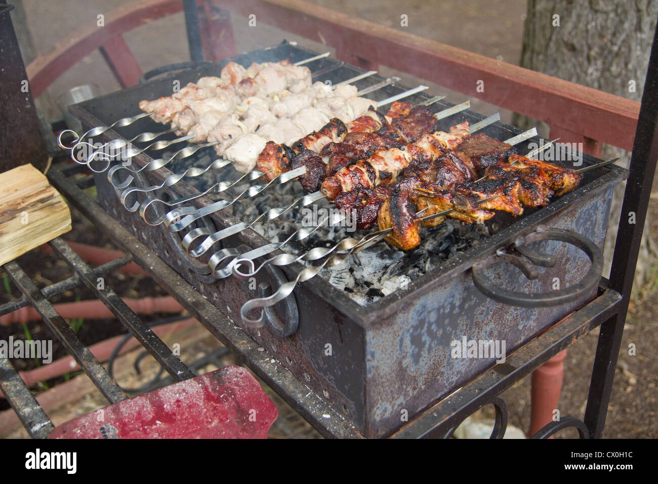 Turning steak meat cooking on hi-res stock photography and images - Alamy