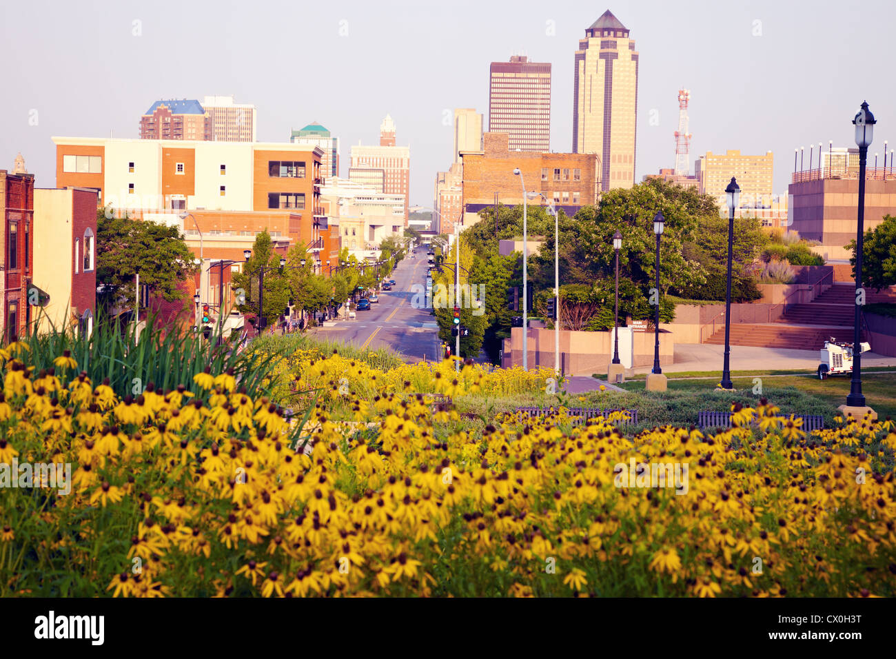 Morning in Des Moines, Iowa Stock Photo - Alamy