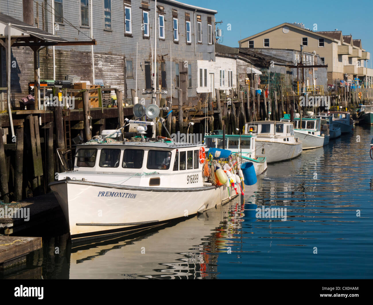 Portland pier in downtown Maine Stock Photo - Alamy