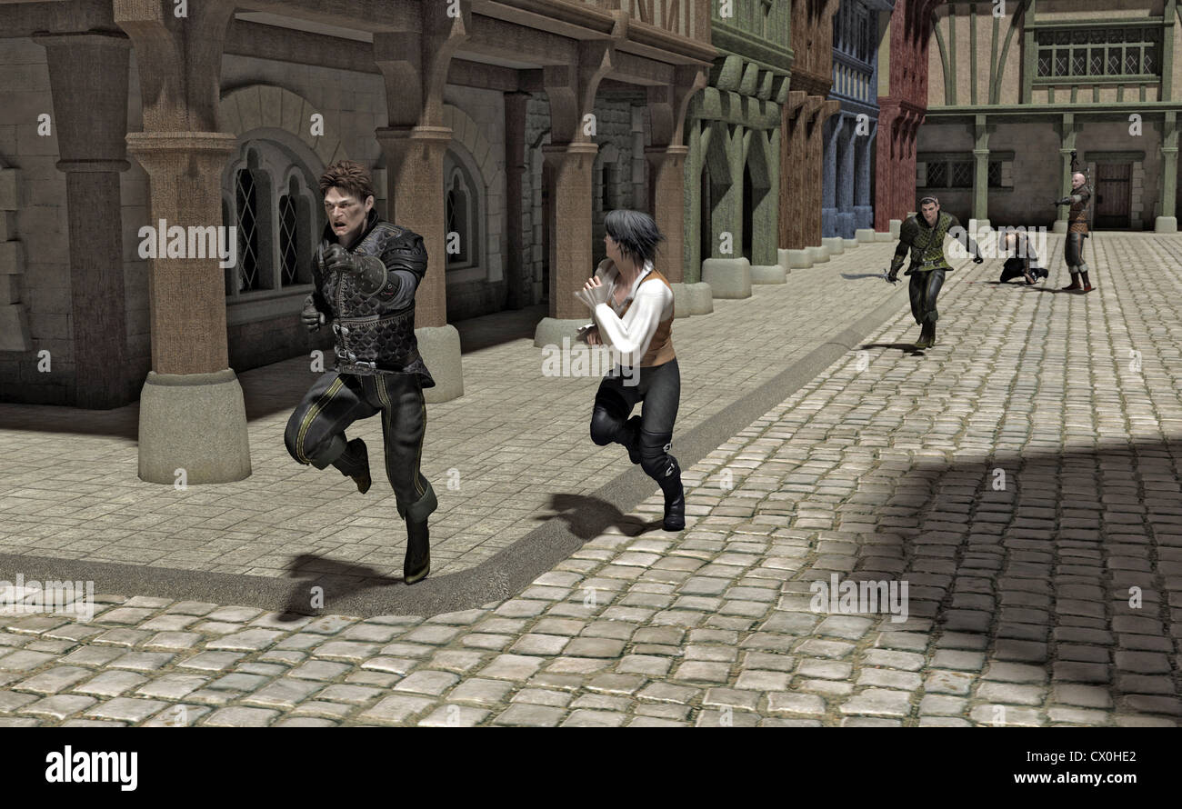 Medieval pursuit hi-res stock photography and images - Alamy