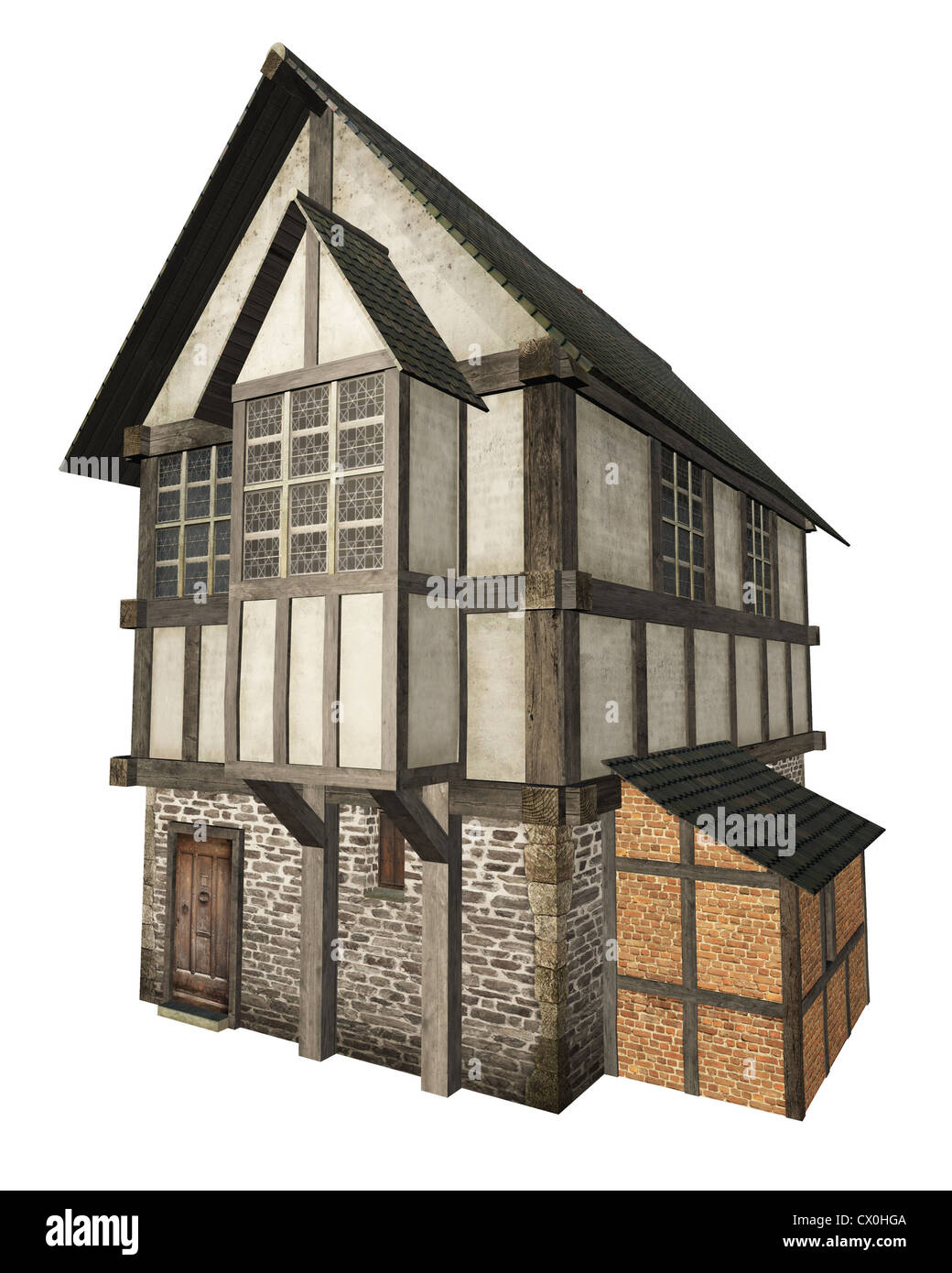 Historic medieval building Cut Out Stock Images & Pictures - Alamy