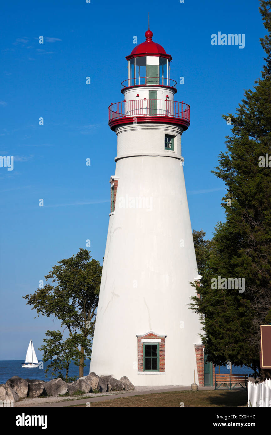 Marblehead Lighthouse in Marblehead Stock Photo - Alamy