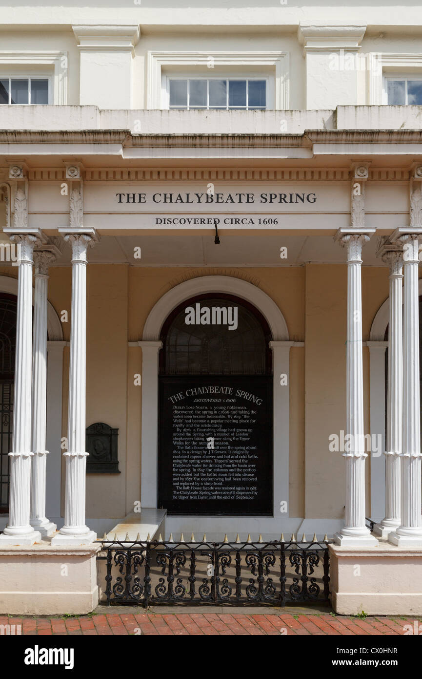 The 17th century Chalybeate Spring circa 1606 on The Pantiles, Royal ...