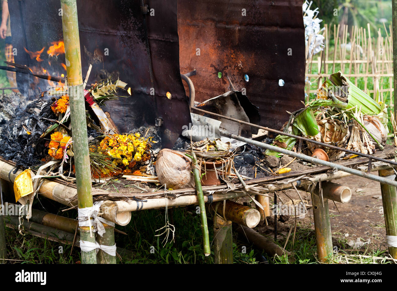 Cremation of a Dead in Bali Stock Photo - Alamy
