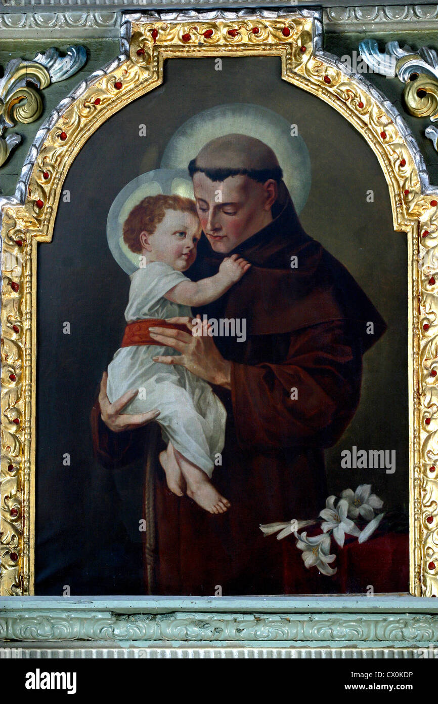 Saint Anthony of Padua Stock Photo - Alamy