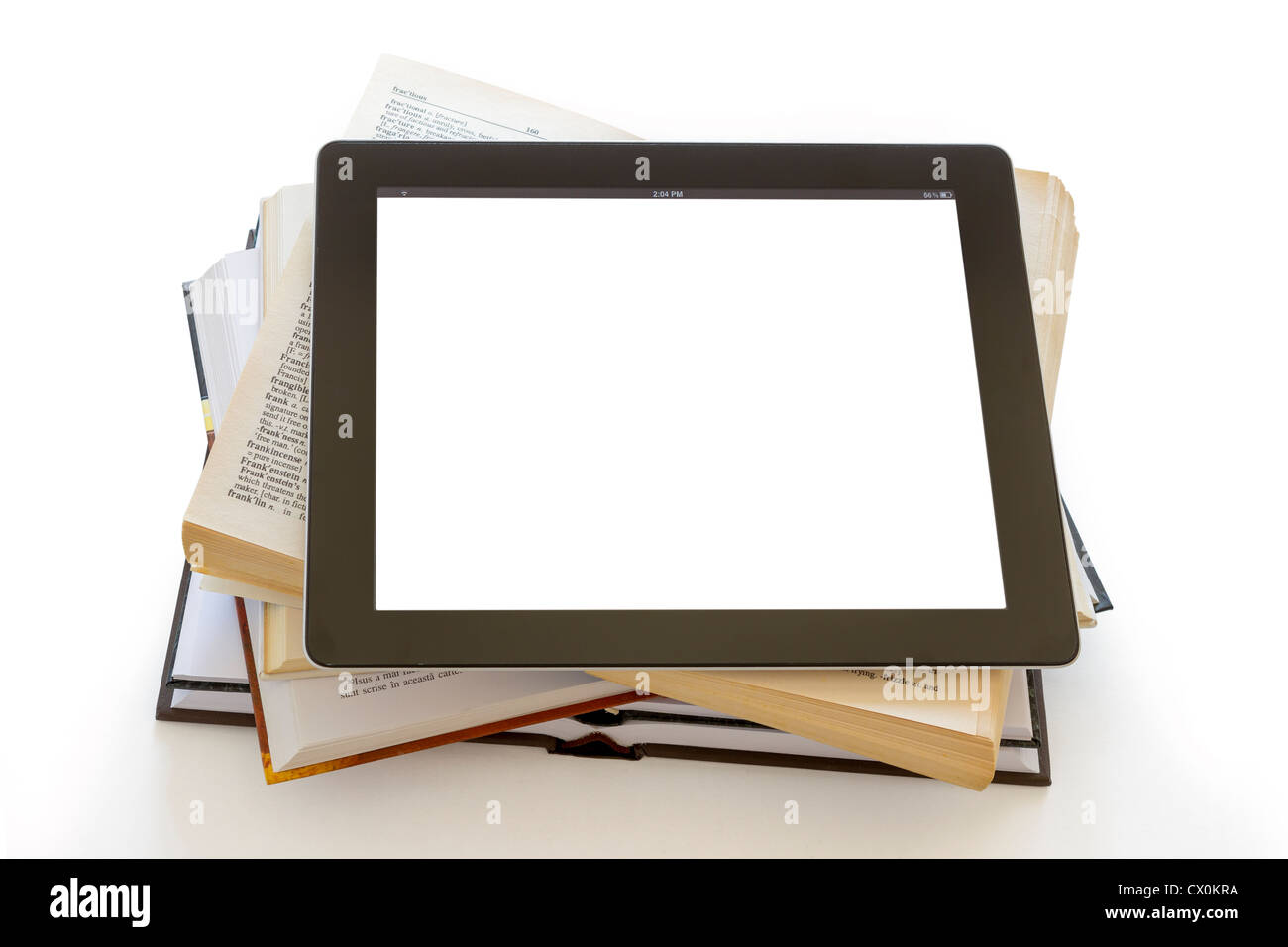 White screen laptop books hi-res stock photography and images - Alamy