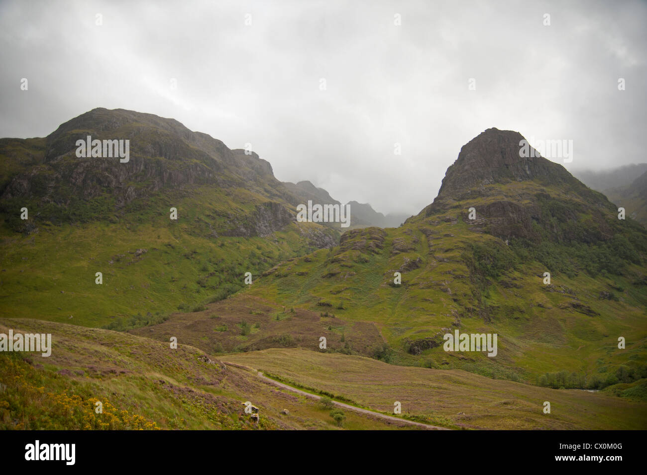 Glen Coe Mountains Inverness shire Highland Region Scotland. SCO 8352 ...